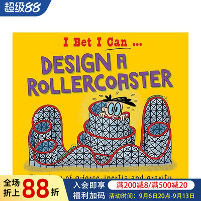 【预售】我打赌我能：设计过山车 I Bet I Can: Design a Rollercoaster 原版英文儿童绘本图书书籍