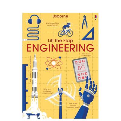 【现货】【翻翻书】工程学 【Lift-the-Flap】Engineering 英文儿童趣味互动绘本 英语早教书