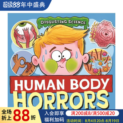 【现货】恶心科学：人体恐怖 Disgusting Science: Human Body Horrors 原版英文儿童绘本图书书籍