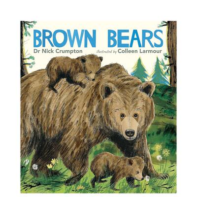 【现货】【大自然故事屋】棕熊的荒野生存 【Nature Storybooks】Brown Bears 英文原版儿童绘本故事书3-6岁进口英语启蒙读物书