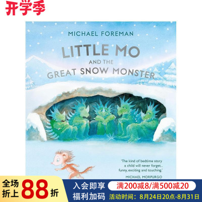 【现货】【凯特格林纳威奖得主Michael Foreman】小莫和大雪怪 Little Mo and the Great Snow Monster 原版英文儿童绘本图书