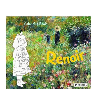 【现货】雷诺阿：绘画本 Renoir Coloring Book 原版英文儿童艺术启蒙图书