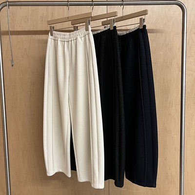 【邢康莉甄选】时尚休闲绵羊毛弯刀裤子3916