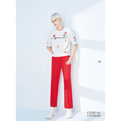 台湾女装 J景 春夏 新款 可议价 17235C 百搭显瘦休闲T恤  1180