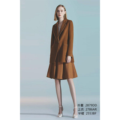 洪秀女 CANDACE 秋冬 新款 女装 2879DD 百搭 双面呢 外套 4580
