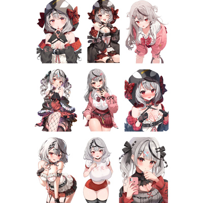 沙花叉库洛艾笔记本电脑贴纸