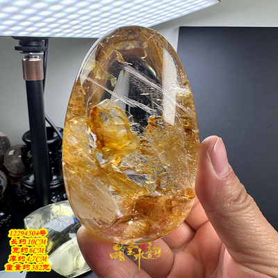 胶花水晶摆件开窗水晶原石