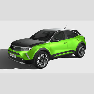 欧宝 Mokka e 汽车3D模型 三维轿车FBX模型PBR写实模型 Blender