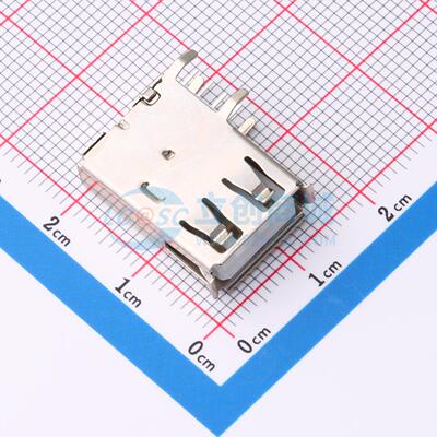 USB连接器 XDBF-0525-06 插件 母 侧插 原装正品 电子元器件配单