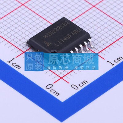 RS232芯片 HIN232CBZ-T SOIC-16-300mil 原装正品 电子元器件配单