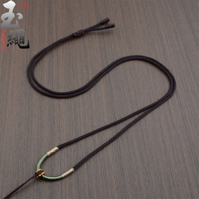 精工手工编织吊坠绳彩虹绕线项链