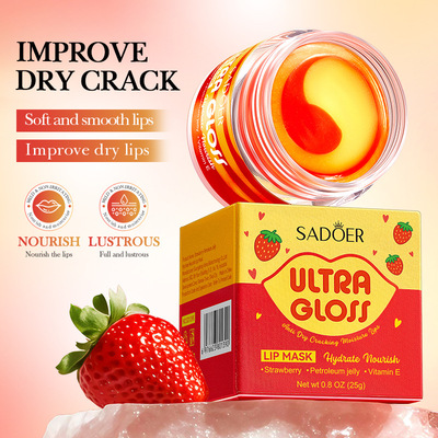 Full SADOER Strawberry Vaseline Moisturizing, Brightening a