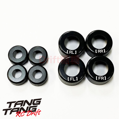 TP-13BK TOPLINE RC漂移车架 TRF避震器金属上盖下盖 黑色