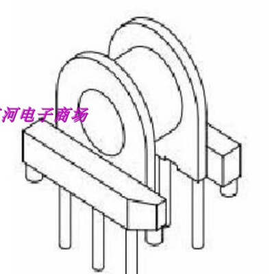 ep7变压器骨架磁芯电源单槽3+3