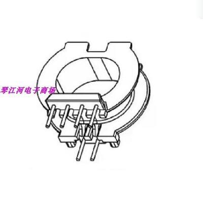 PD快充ATQ23.7磁芯+骨架卧式