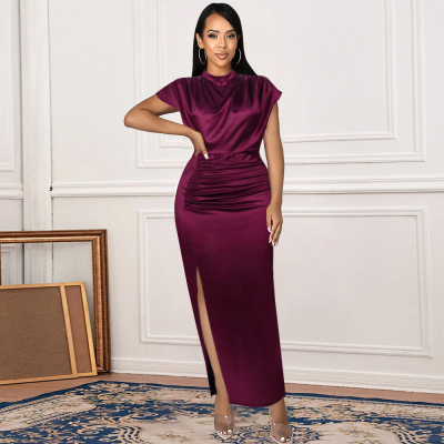 NEW formal split full dress for women casual dinner skirt