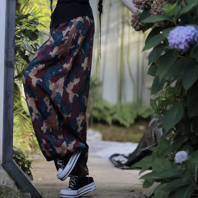 此岸歌声*原创设计店-迷彩灯笼裤  舞剑思项羽