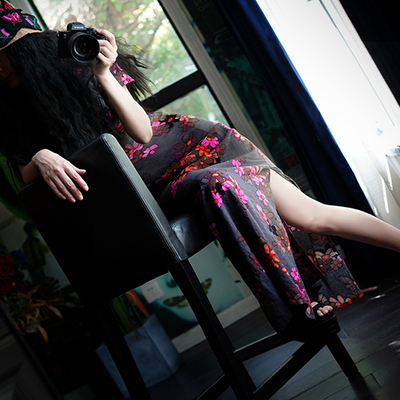 此岸歌声原创设计盛夏长旗袍