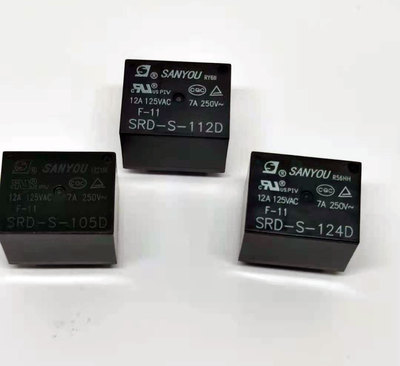 三友继电器SANYOU SRD-S-105D 112D 124D T73 5脚5V12V24V