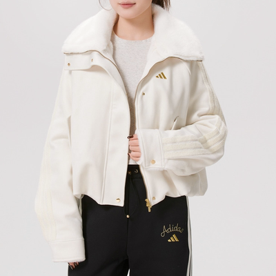 Adidas阿迪达斯正品新年款春季女子宽松针织休闲夹克外套KH2662