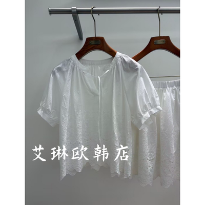 onetwo66067夏款短袖衬衫半身裙