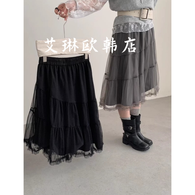土布鱼7711春夏网纱半身裙蛋糕裙