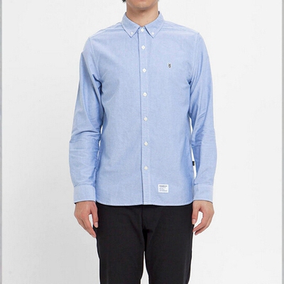 大码it潮牌男装休闲棉牛津纺衬衫