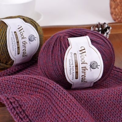 出口外贸290中粗羊毛线美利奴澳毛线手工编织毛线团围巾线毛衣线