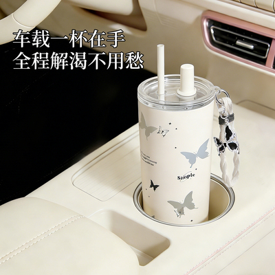 face吸管保温杯大容量女高颜值