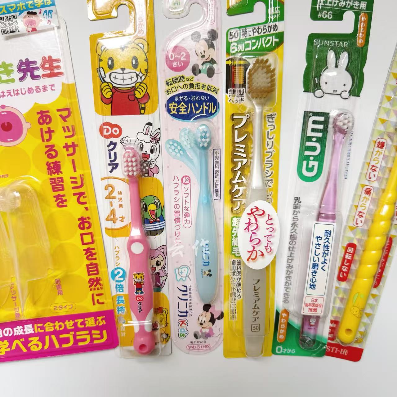 日本卡通儿童牙刷软毛家用护齿乳牙刷耐用超柔软口腔清洁训练牙刷