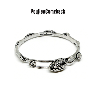 宥见归来 原创灵蛇系列钛钢手镯 男女同款生日新年情人节礼物