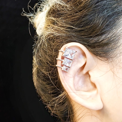 宥见归来原创材质耳骨夹