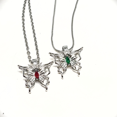 小众设计款潮流钛钢不掉色闪钻不掉色项链吊坠潮流