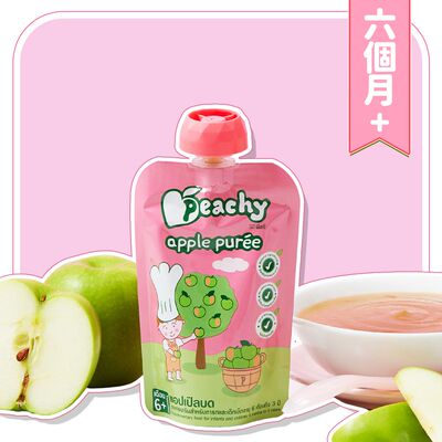 PEACHY 香港进口婴儿宝宝有机营养唧唧装苹果果蓉泥辅食食品100克