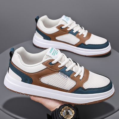 夏季大码男鞋薄款网面板鞋45透气镂空46运动网鞋夏天47加肥加大48