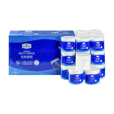 山姆经典卷纸卫生纸200g/卷*30卷四层纸巾不易破餐纸巾柔软手帕纸