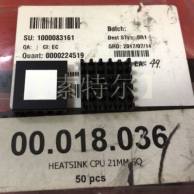 00.018.036 HEATSINK 21MMSQ CPU散热片 0000224519 1000083161
