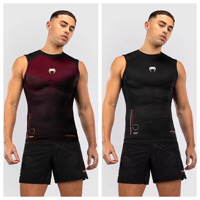 VENUM TACTICAL XT格斗训练健身紧身背心无袖MMA柔术速干压缩衣