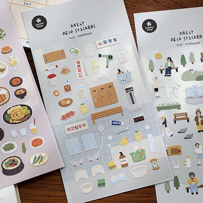 韩国Suatelier小清新卡通贴纸