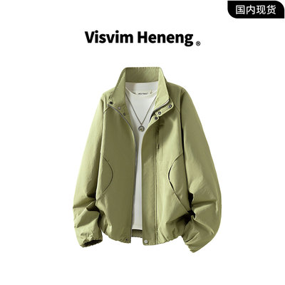 【品牌撤柜】VISVIM HENENG联名秋季季长袖翻领宽松情侣夹克外套