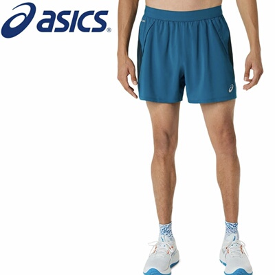 日本ASICS亚瑟士ROAD SERIES系列男士5英寸运动速干跑步短裤正品