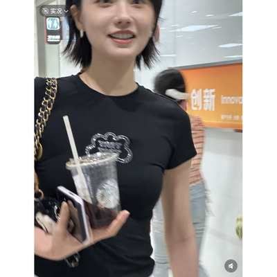 烫钻棉女TartTartT恤