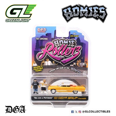 绿光×DGA 1:64 1963 雪佛兰黑斑羚SS w/Big Los&Pistoman 51640B