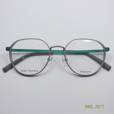 外贸男女复古多边形纯钛超轻镜架