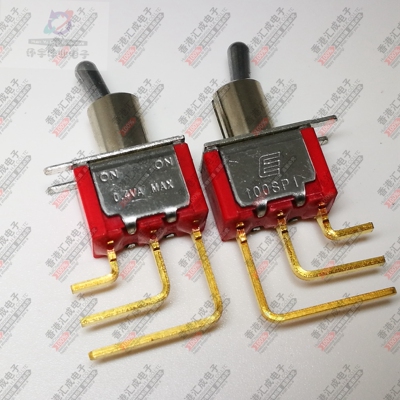 100SP1T2B4M7RE SWITCH TOGGLE SPDT 0.4VA 20V 拨动开关连接器