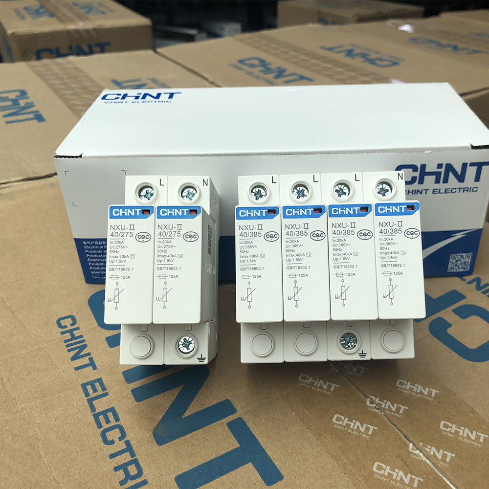 正品正泰昆仑防雷保护器NXU-ii 2P 4P 40KA 65/275V浪涌保护器_虎窝淘