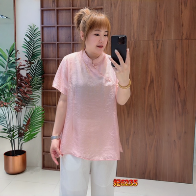 妃儿红夏季新款大码新中式国风衫