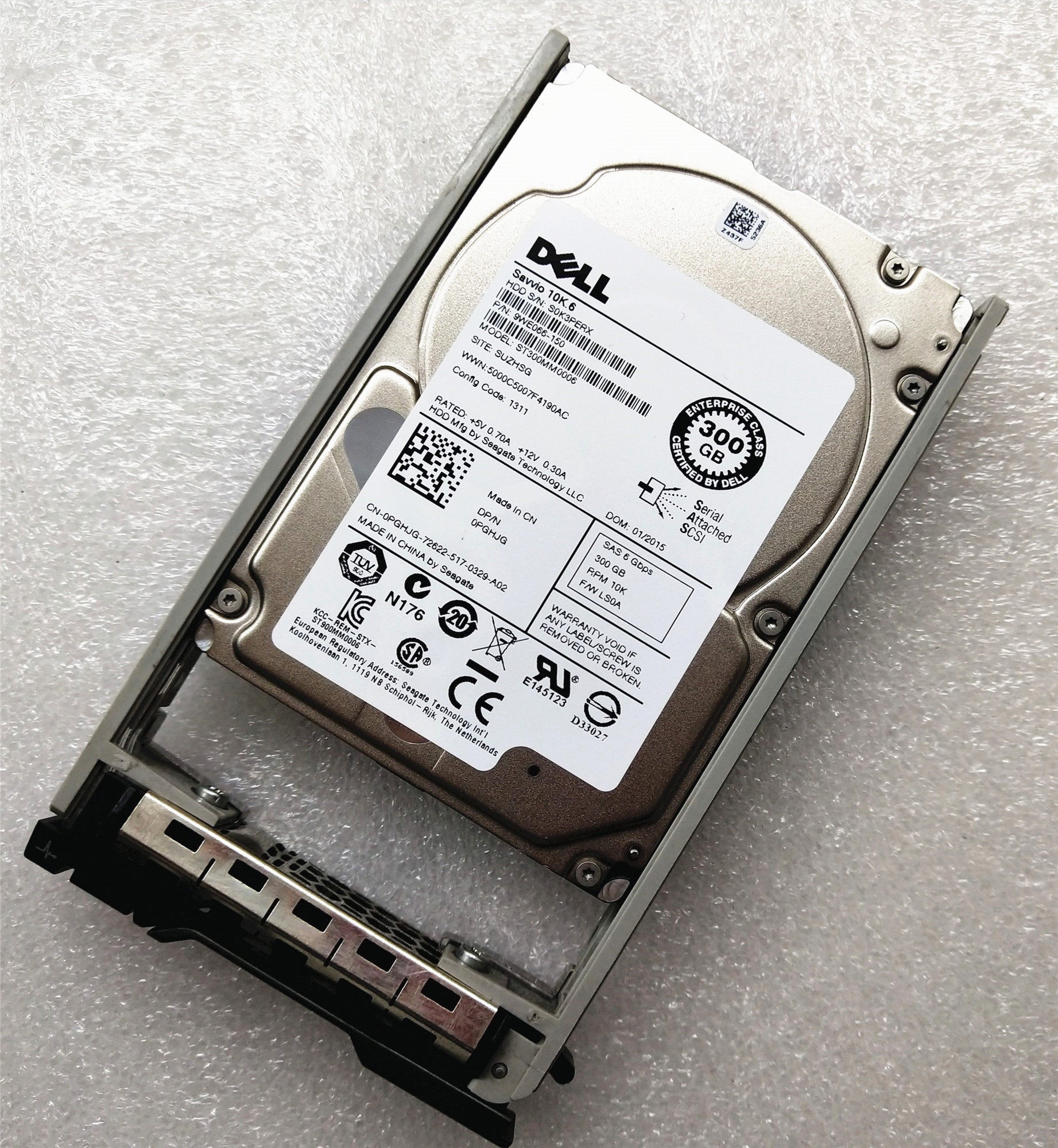 DELL/希捷 PGHJG 300G 10K6 2.5寸 6G SAS服务器硬盘 ST300MM0006_虎窝淘