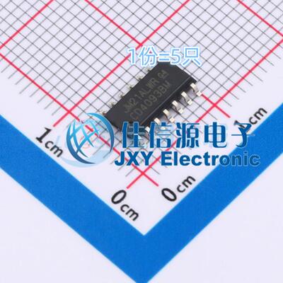 逻辑门CD4093BM与非门4通道5只