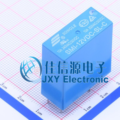 功率继电器        SMI-12VDC-SL-C10A250VAC   松乐